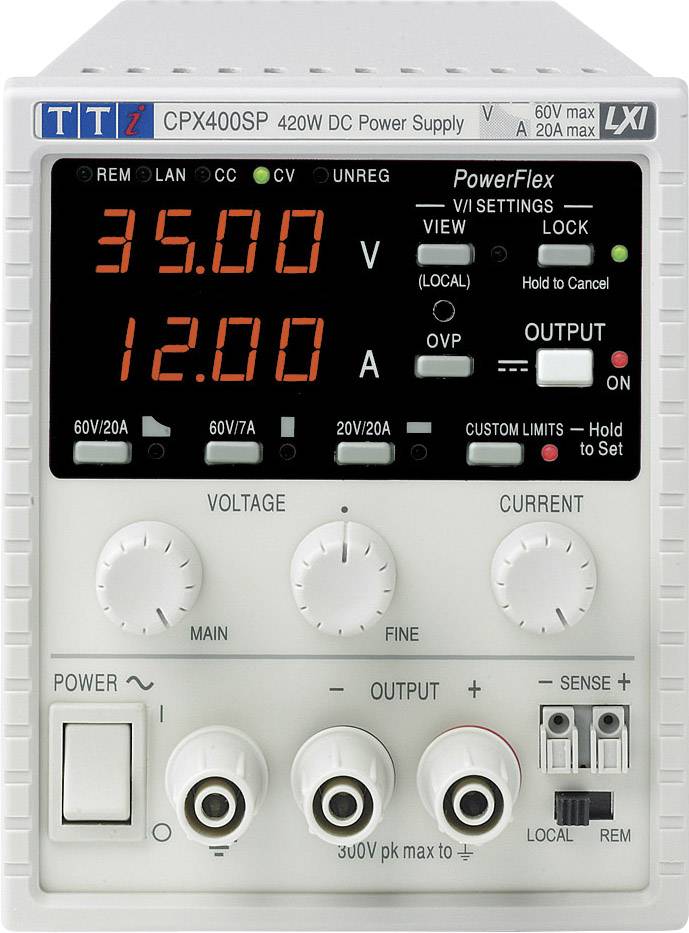 Aim-TTi CPX400SP laboratorijsko napajanje sa podesivim naponom 115 V/AC, 230 V/AC → 60 V/DC 20 A 420 W (GPIB)