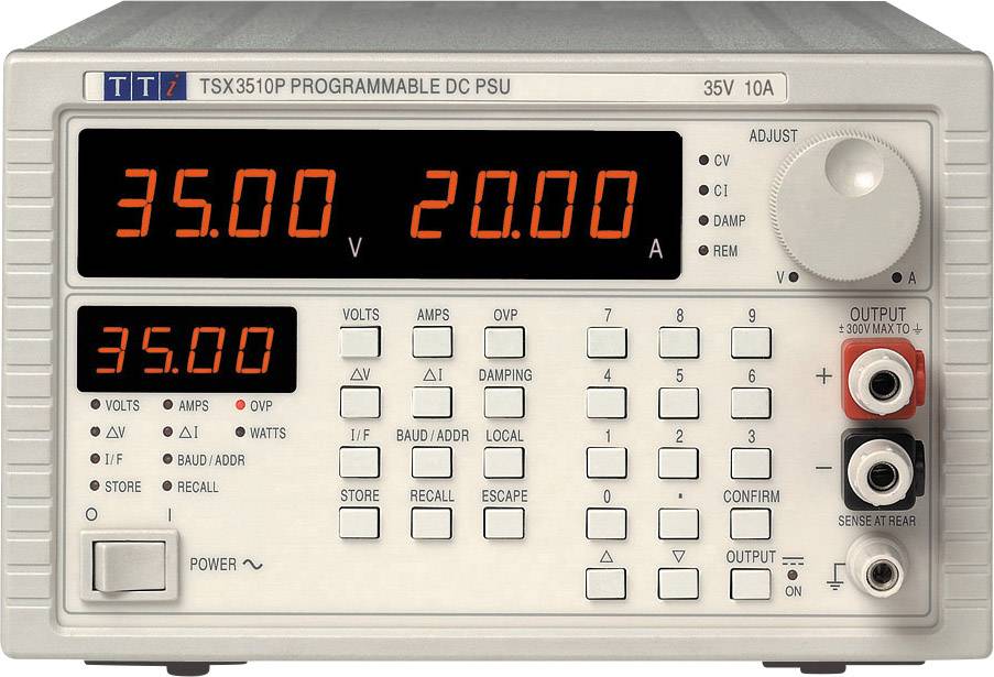 Aim-TTi TSX 3510P laboratorijsko napajanje sa podesivim naponom 115 V/AC, 230 V/AC → 35 V/DC 10 A 360 W