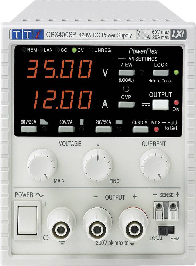 CPX400S laboratorijsko napajanje sa podesivim naponom 115 V/AC, 230 V/AC → 60 V/DC 20 A 420 W