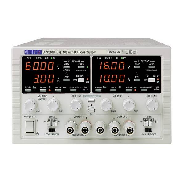 Aim-TTi CPX200D laboratorijsko napajanje sa podesivim naponom 115 V/AC, 230 V/AC → 60 V/DC 10 A 360 W