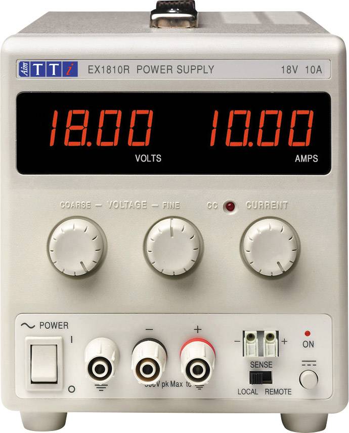 Aim-TTi EX1810R laboratorijsko napajanje sa podesivim naponom 115 V/AC, 230 V/AC → 18 V/DC 10 A 180 W