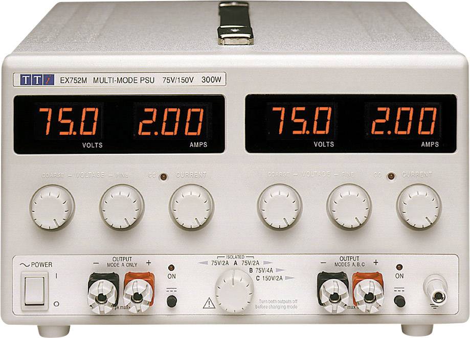 EX752M laboratorijsko napajanje sa podesivim naponom 115 V/AC, 230 V/AC → 150 V/DC 2 A 300 W