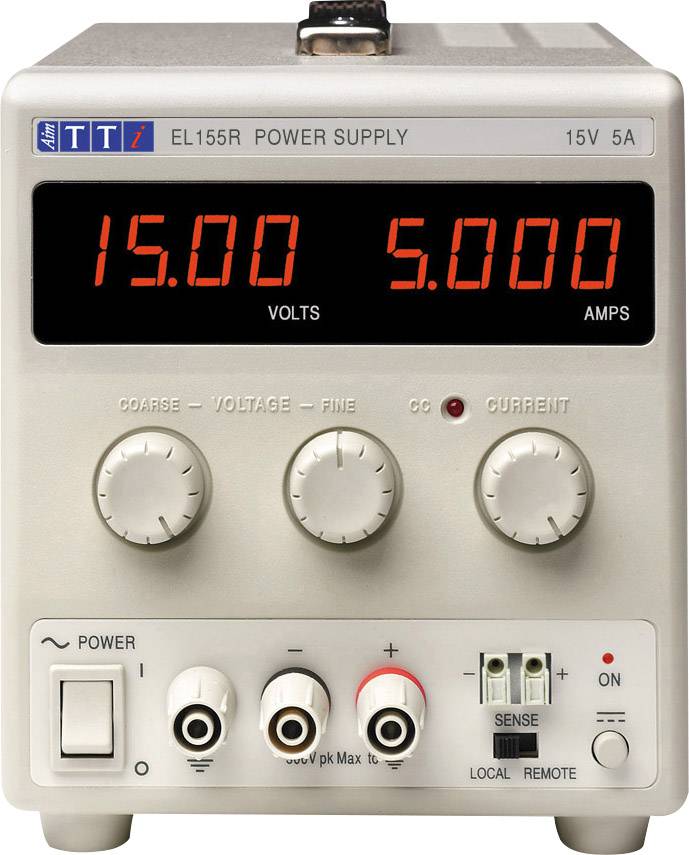 EL155R laboratorijsko napajanje sa podesivim naponom 115 V/AC, 230 V/AC → 15 V/DC 5 A 75 W