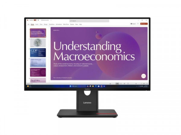 LENOVO Monitor ThinkVision T24D-40 23.8 inch IPS 1920x1080 120Hz 4ms USB-C PD 100W, USB-C PD 15W, 3xUSB-A
