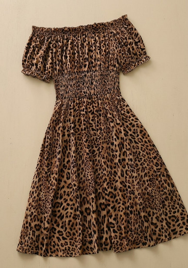Lepard print haljina big size NOVO