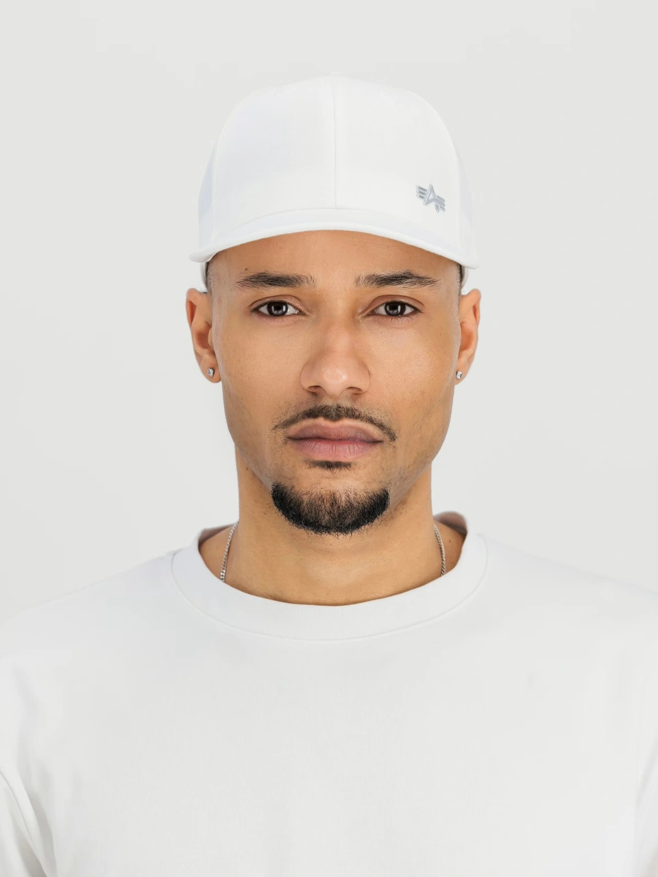 ALPHA INDUSTRIES METAL LABEL KACKET WHITE