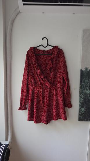 H&M leopard crvena haljina 42