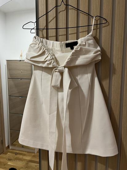 Zara bela korset haljina