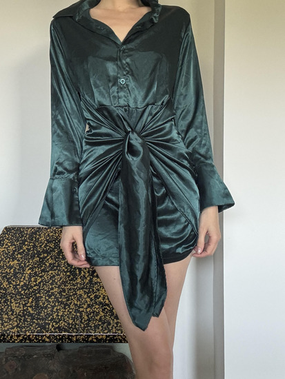 ZARA saten haljina