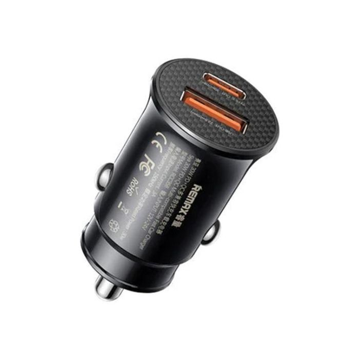 Auto Punjac 1XUSB+1XTIP C +QC RCC358 30W, crni REMAX
