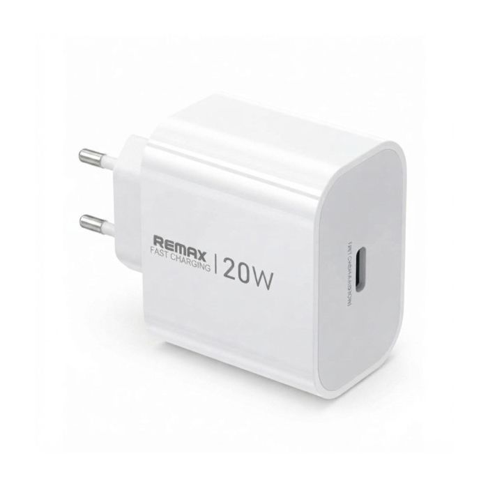 Strujni Fast punjac Huiying GaN 1xTIP C 20W CA-08, beli REMAX