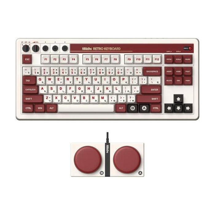 Bežična tastatura 8BitDo Retro 87/mehanička/Fami Edition + Dual Super Buttons