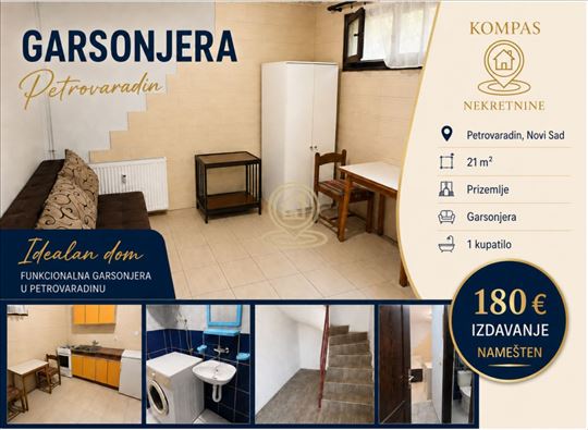 Garsonjera u Petrovaradinu, Novi Sad, 21 m²