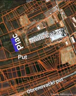 Makiš, plac 77 ari,uknjižen, gradsko građevinsko z