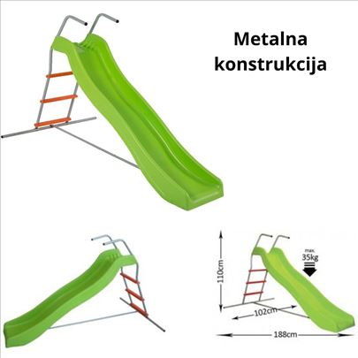 Veliki tobogan sa metalnom konstrukcijom