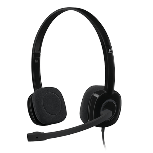 Logitech H151 stereo slušalice sa mikrofonom, crne