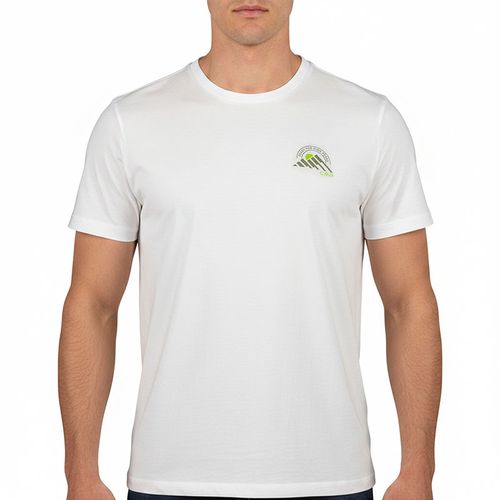 CMP majica za muškarce, bela sa logom na grudima
