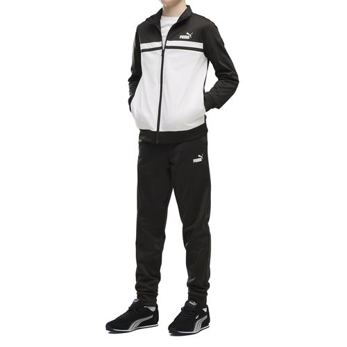 Puma trenerka Poly za dečake, crno-bela