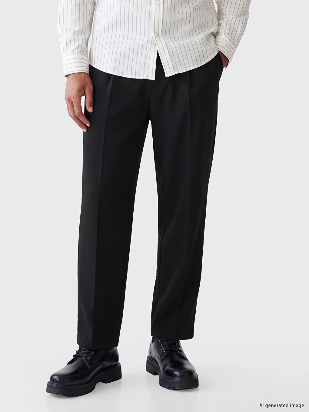 LCW Vision Relax Fit Gabardinske Muške Plisirane Pantalone