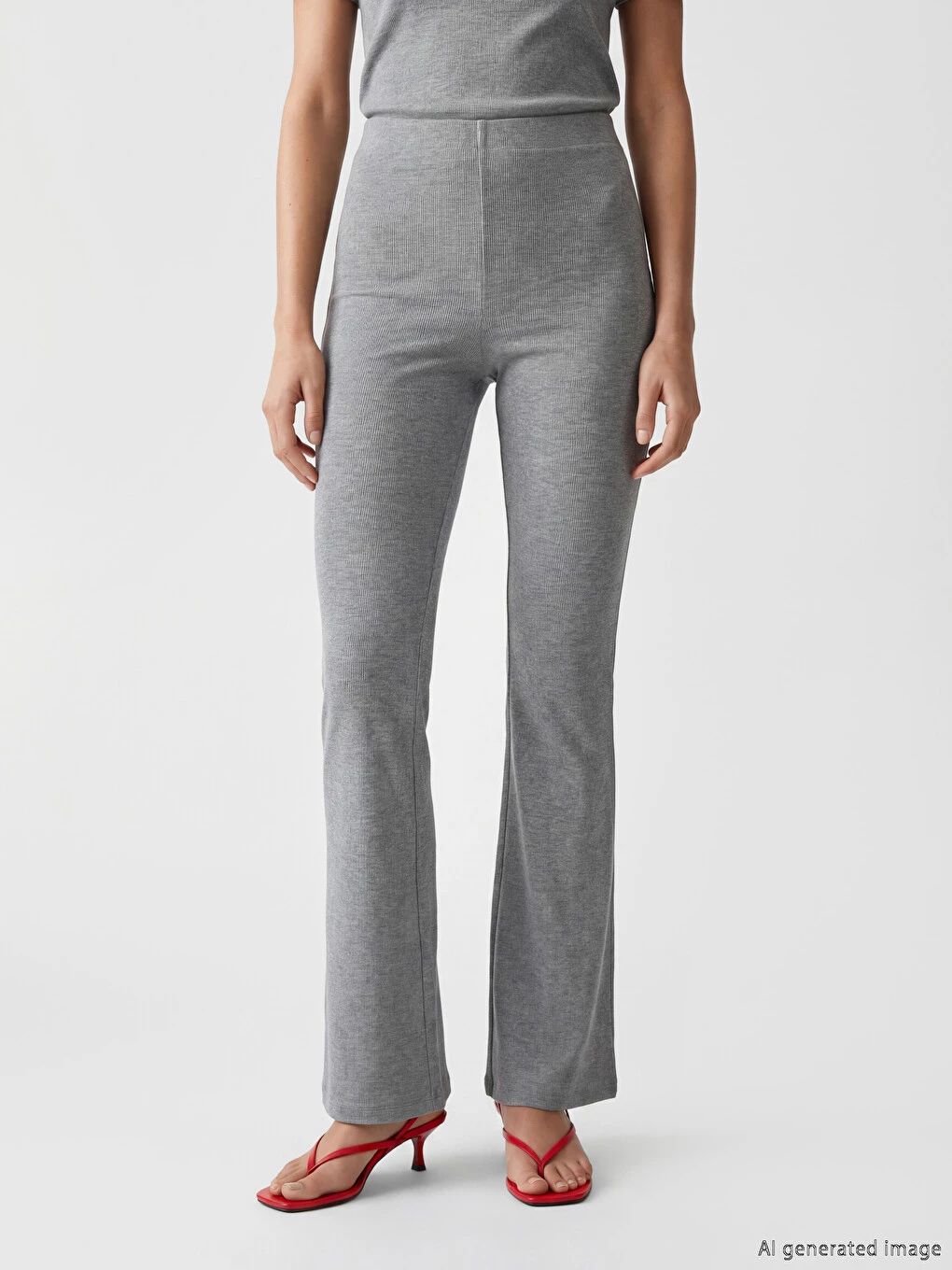 LCW Vision Extra Slim Fit Pantalone Širokih Nogavica Za Žene