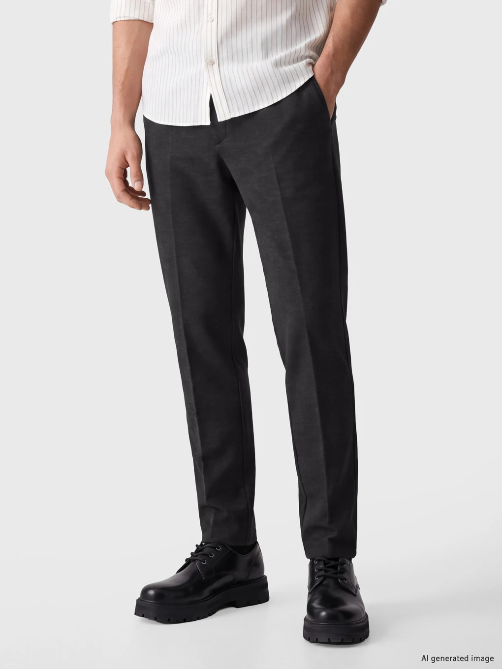 LCW BUSINESS Muške Plisirane Slim Fit Pantalone