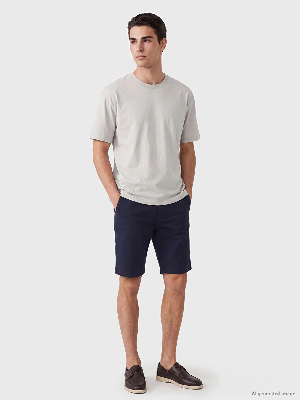 LCWAIKIKI Classic Slim Fit Muški Šorts Od Gabardina