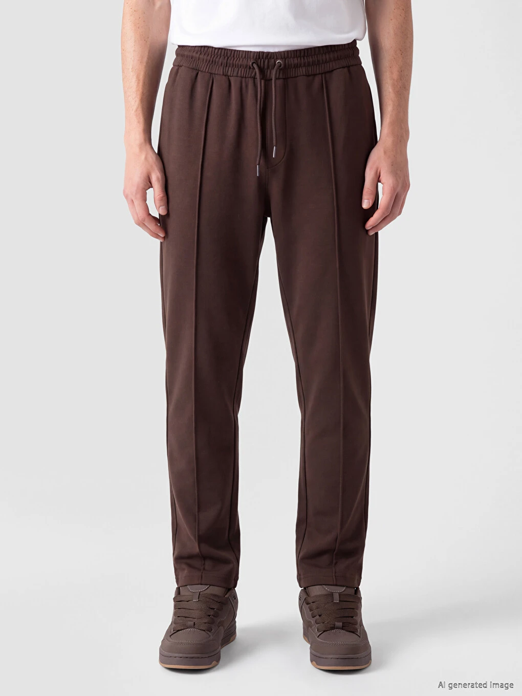 XSIDE Muške Pantalone Opuštenog Kroja Sa Štep Detaljima Napred