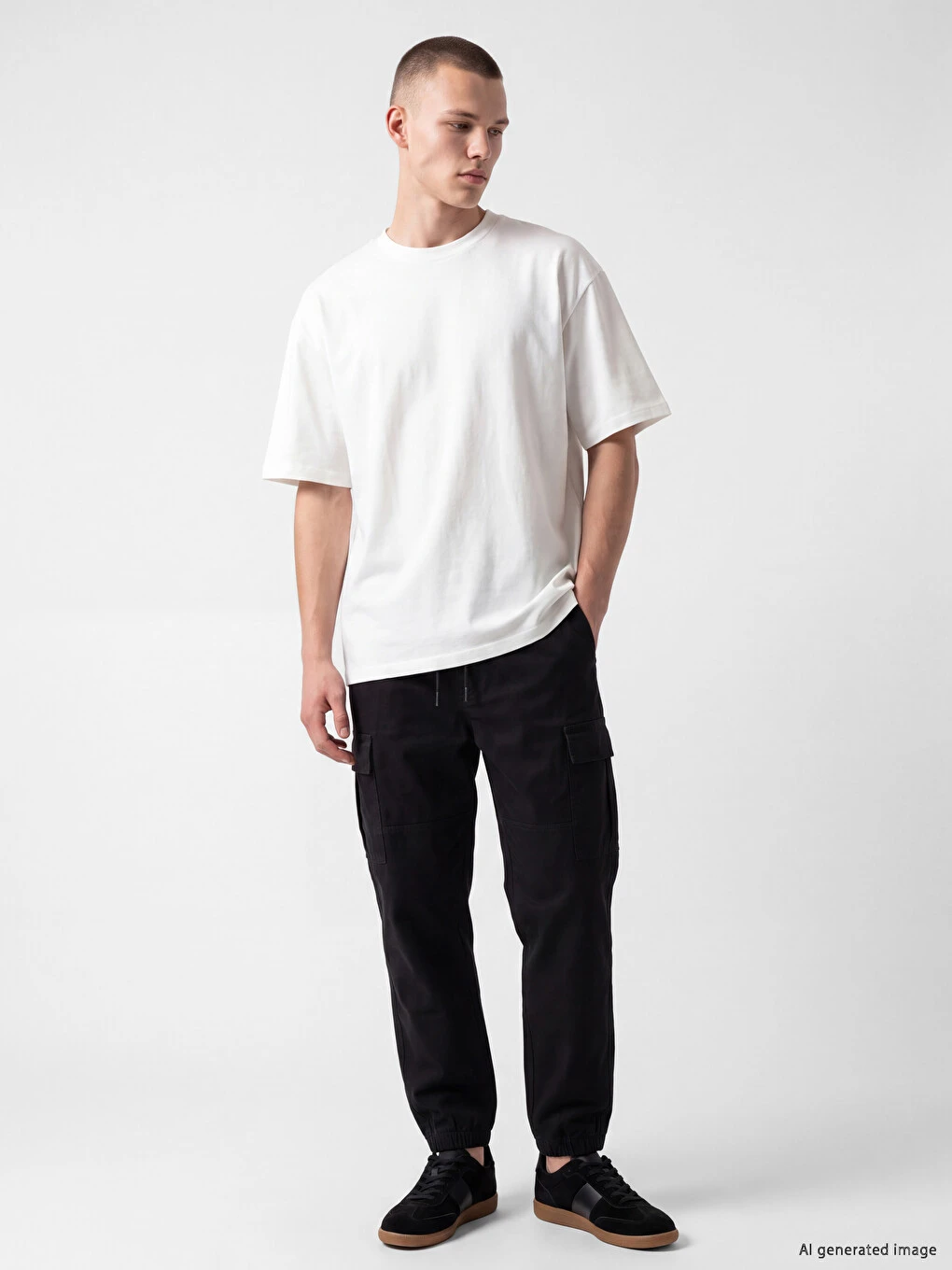 XSIDE Regular Fit Gabardinske Muške Cargo Pantalone