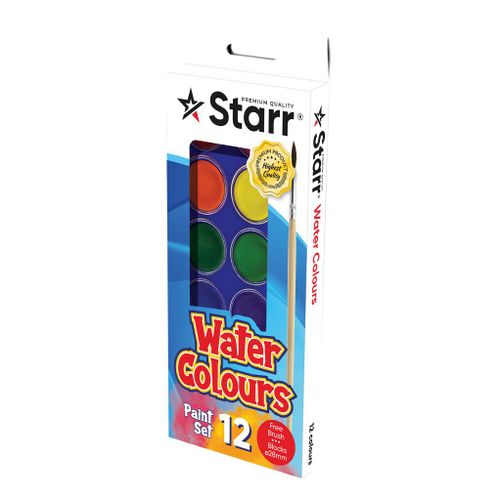 Boje vodene Starr 12 boja 28 mm