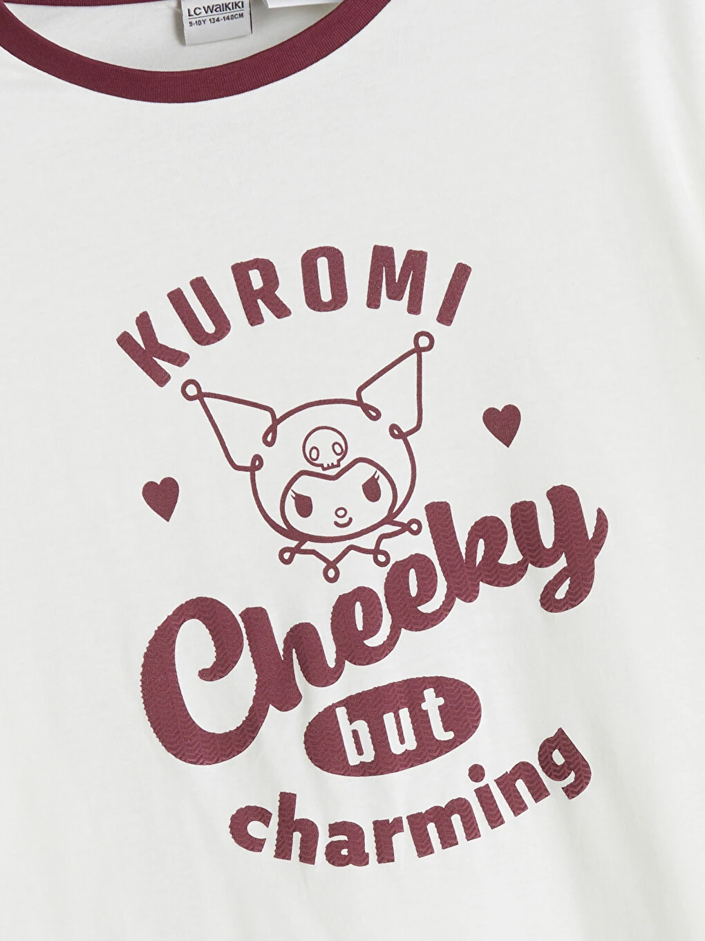 LCW Kids Majica Sa Okruglim Izrezom Kuromi Štampana Za Devojčice