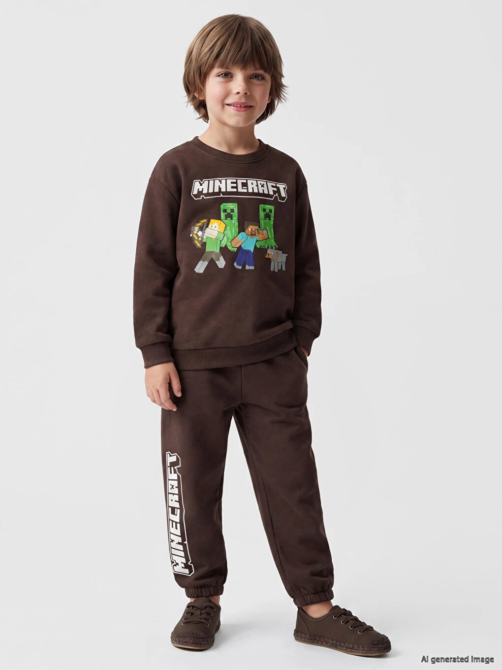 LCW Kids Minecraft Štampani Dečiji Komplet