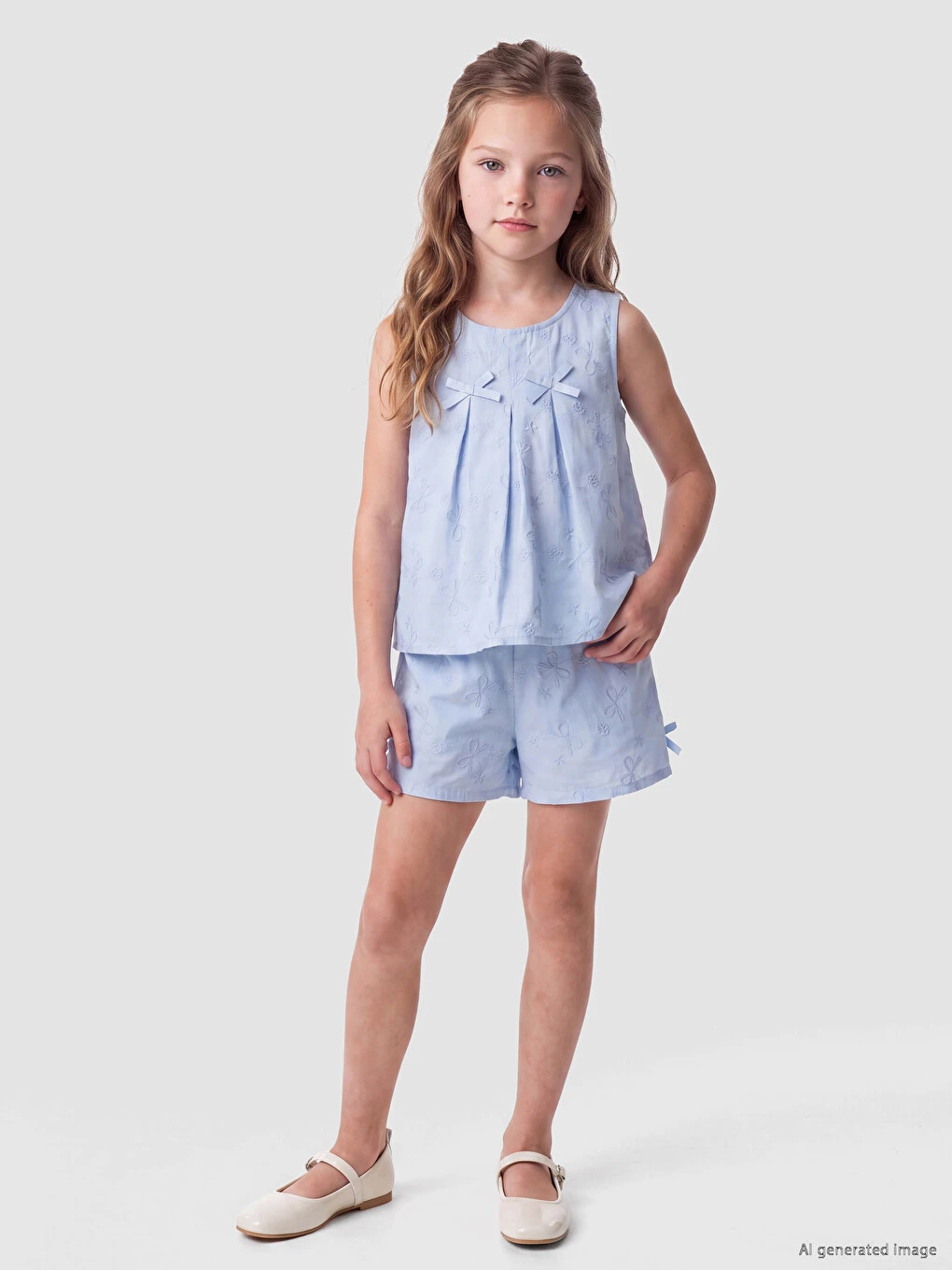 LCW Kids Vezeni Komplet Za Devojčice