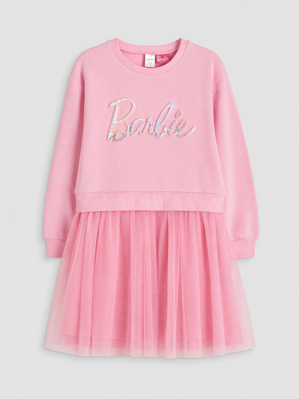 LCW Kids Barbie Štampana Dečja Til Haljina