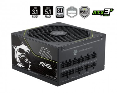MSI MAG A1000PLS PCIE5 1000W napajanje 10Y