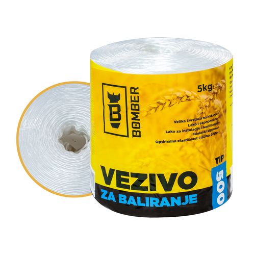 Vezivo Bomber Tip 500 belo, kanap za baliranje