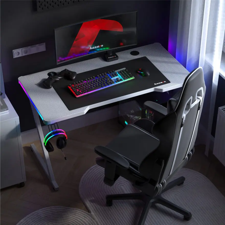 Huzaro Hero 2.5 RGB Beli Gaming sto