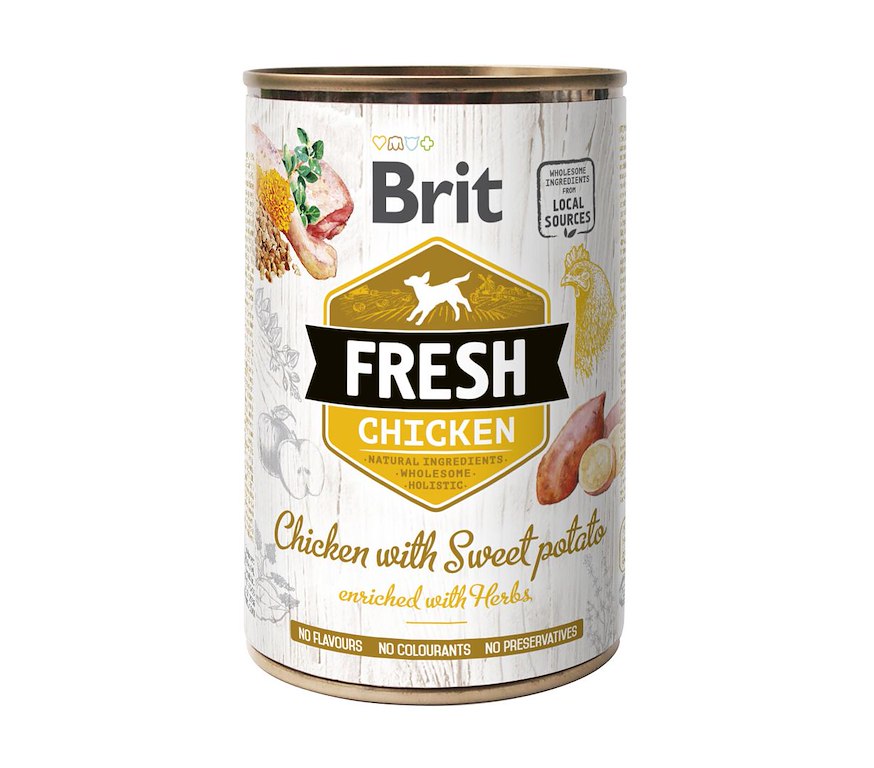 BT 400gr Brit Fresh Dog Chicken with Sweet Potato