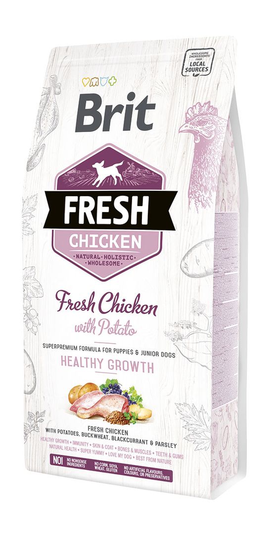 BT 2.5kg Brit Fresh Chicken with Potato Puppy Healthy Growth