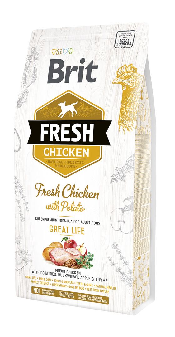 BT 2.5kg Brit Fresh Chicken with Potato Adult Great Life