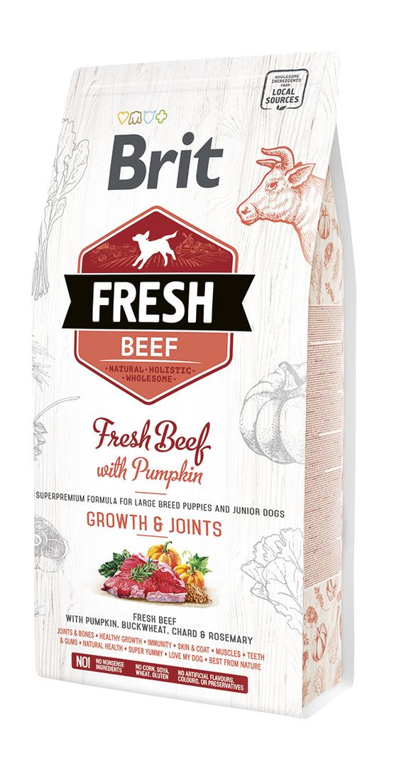 BT 2.5kg Brit Fresh Beef with Pumpkin Puppy Large