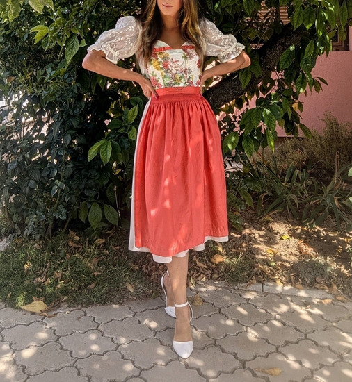 Midi dirndl haljina NOVO, vel. 38
