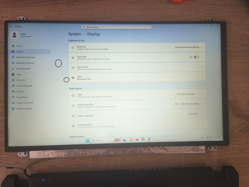 15.6 slim LED panel