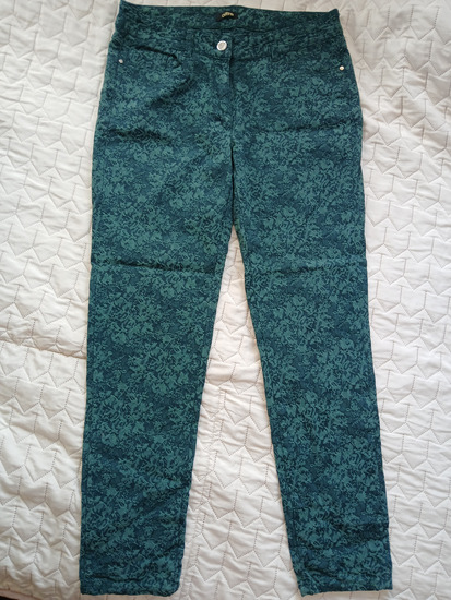 Oltre italijanske zelene viskozne pantalone, 42