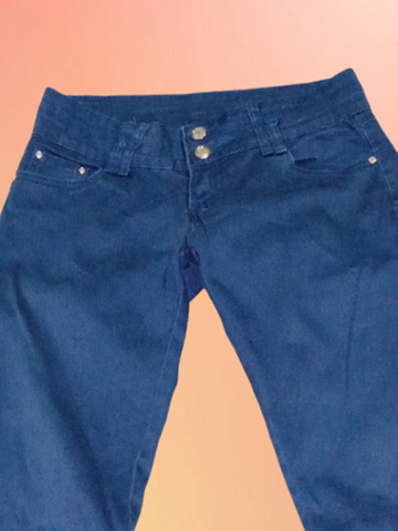 ❤️POP SEVEN❤️VRHUNSKE PLAVE PANTALONE M-L