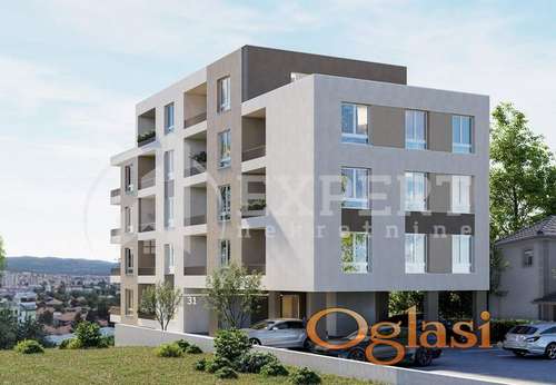 Lux novogradnja Palilula, sa panoramskim pogledom na grad, stan 70.96m2 sa terasom 40m2