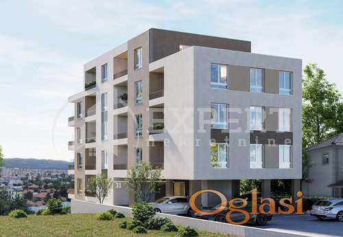 Lux novogradnja Palilula, sa panoramskim pogledom na grad, 2.5 stan 58,22m2, suteren- prizemlje, sa dvorištem