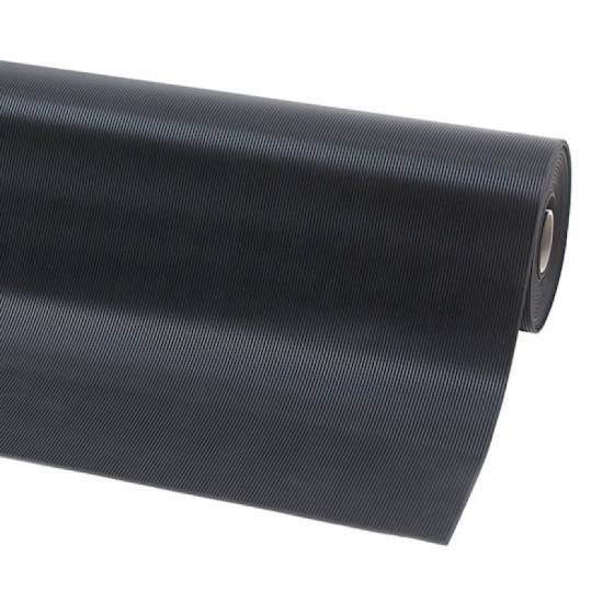 Tehnička gumena podloga SITNE LINIJE crna - 3mm (Širina 120 cm)