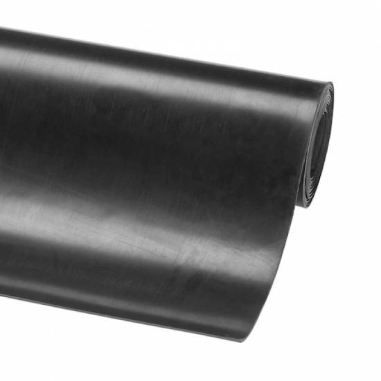 Tehnička gumena podloga GLATKA crna - 3mm (Širina 120 cm)