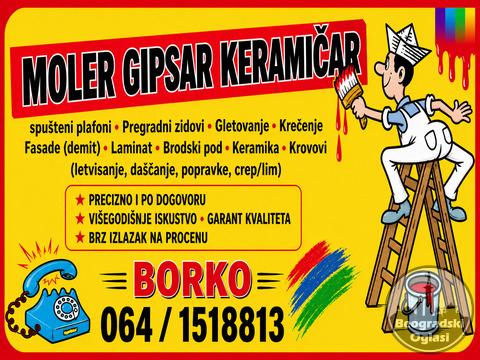 moler gipsar keramičar zrenjanin