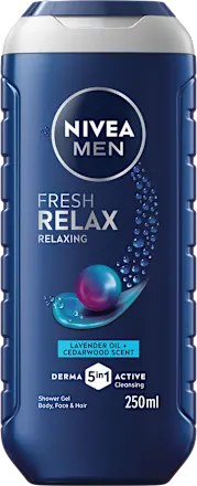 NIVEA MEN
3u1 gel za tuširanje - TOTAL RELAX, 250 ml